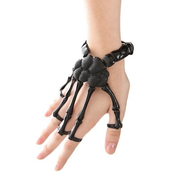 Accessories | Skeleton Hand Bone Talon Claw Skull Bracelet Cuff | Poshmark